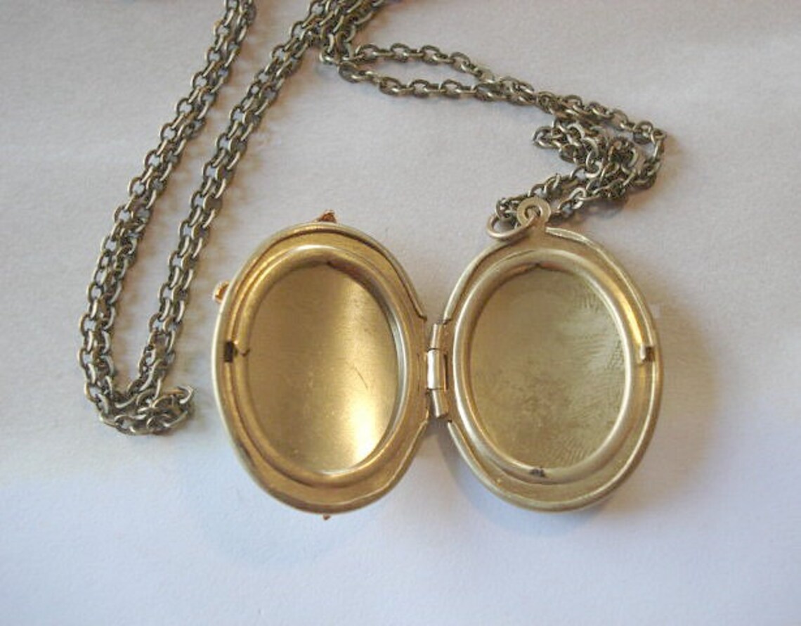 Turtle Locket Tortoise Necklace Brass Vintage Sea Turtle Necklace ...