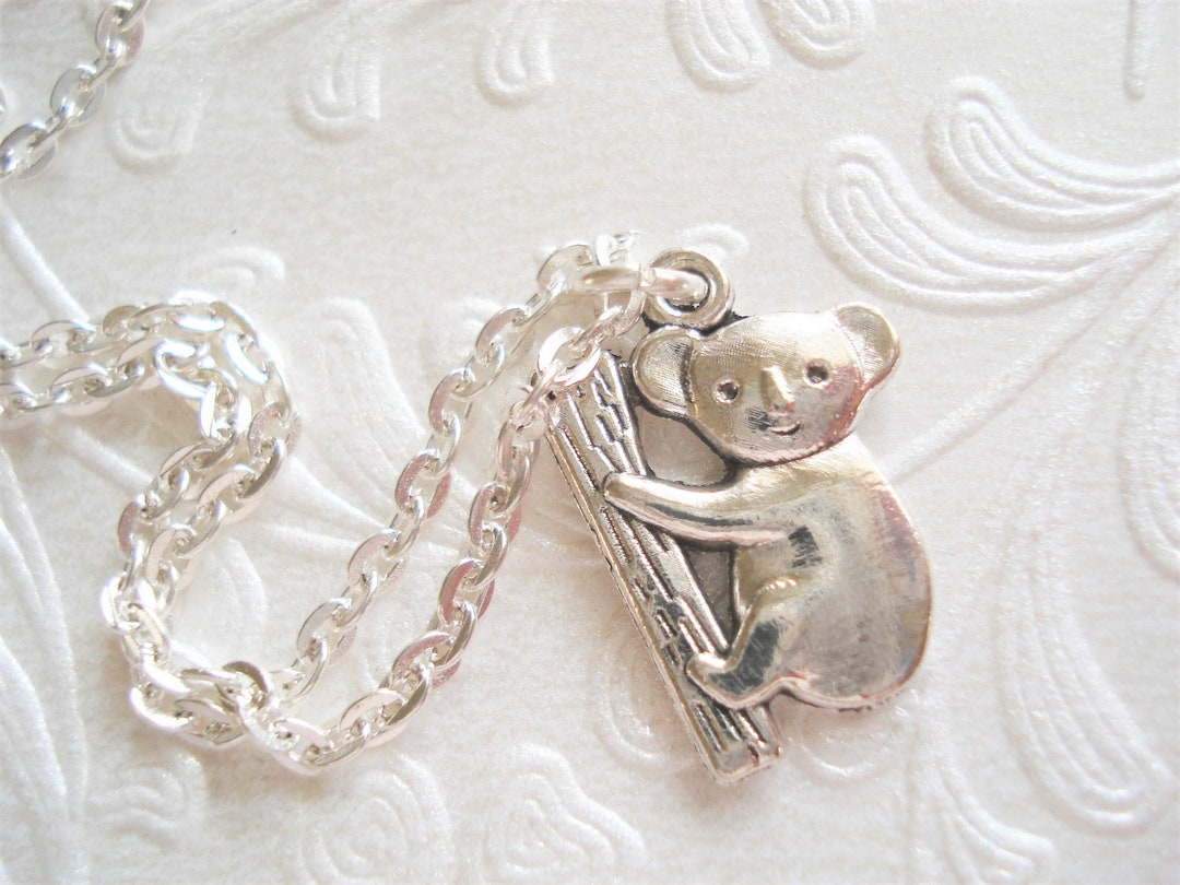Koala Bear Necklace Koala Bear Pendant Koala Bear Jewelry Nature Lover ...