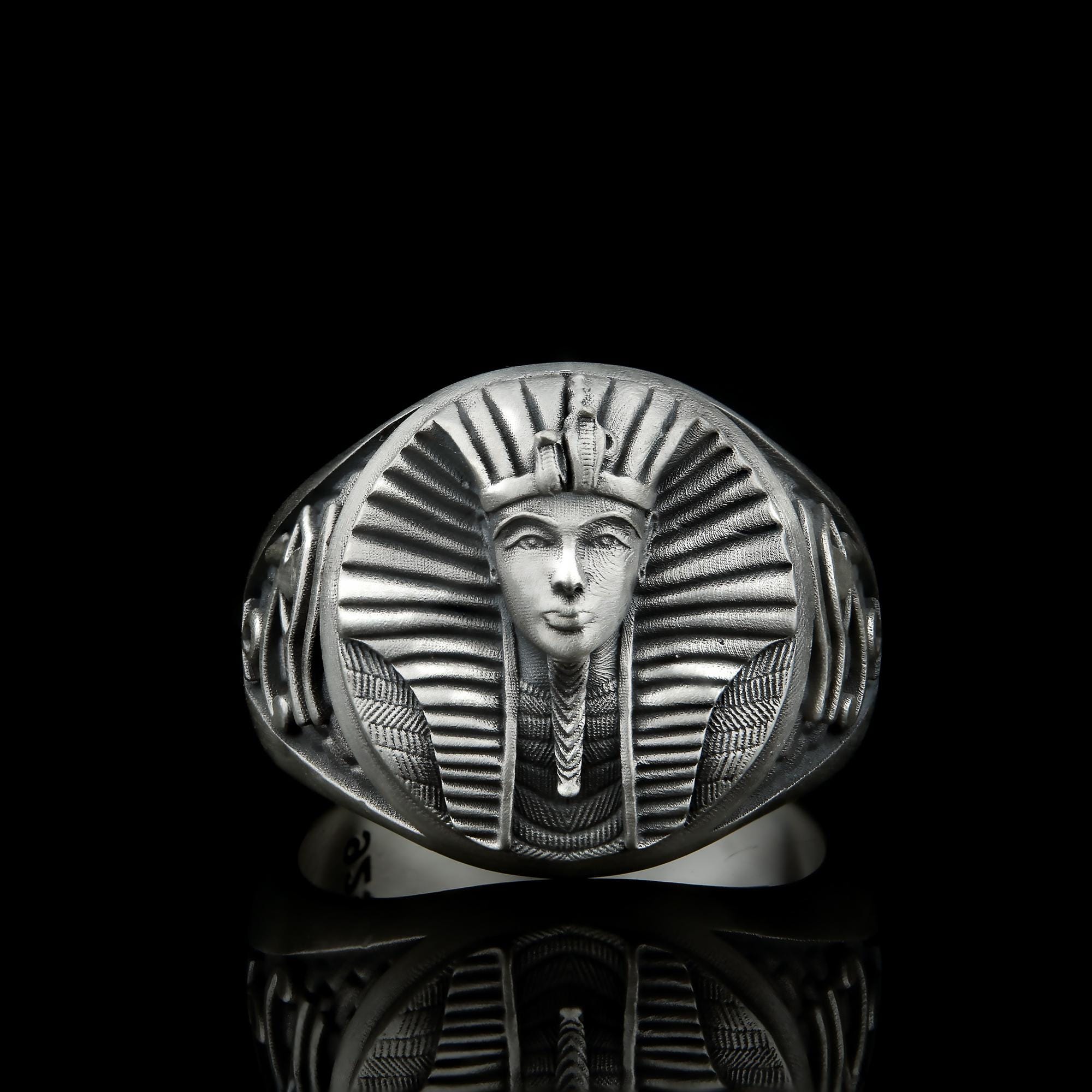 Pharaoh Tutankhamun Ring, Egypt Rings, Gift Ideas, Ancient Ring ...