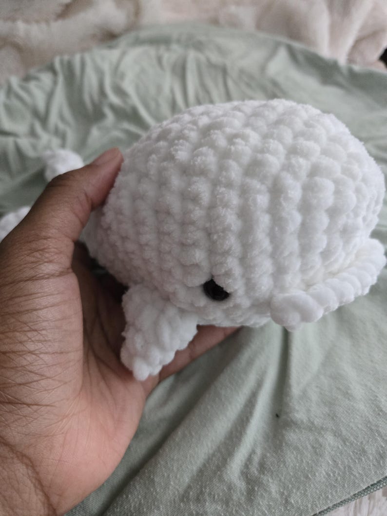 Cute Baby Beluga Whale Crochet Stuffed Animal Plushie - Etsy
