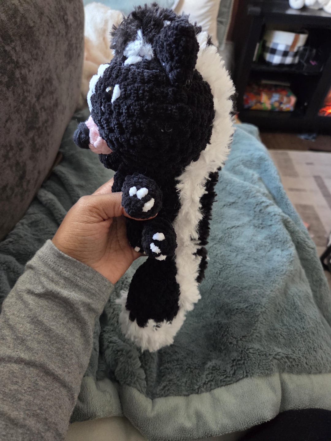 Floppy Mini Skunk Crochet Stuffed Animal Plushie - Etsy