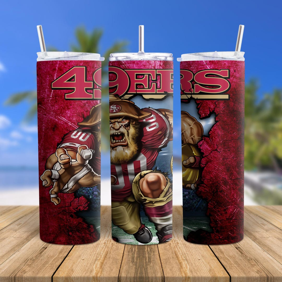 San Francisco 49ers Game Day Tumbler, 20oz Skinny Stainless Steel W ...