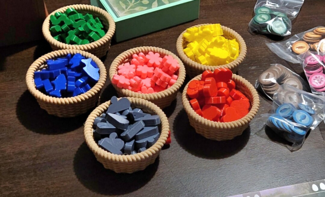 WICKER BASKET Game Upgrade Resources/token Holder - Etsy