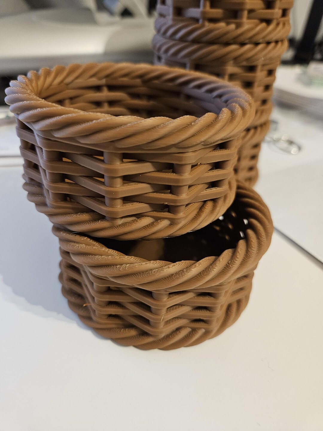 Wicker Basket With Holes Game Upgrade Resources/token Holder - Etsy