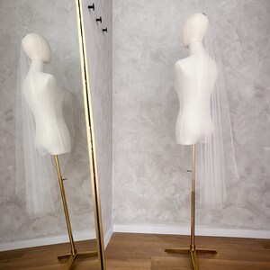 DANCER | Waltz Veil, Ballet Length Veil, Ivory Wedding Veil for Rustic ...