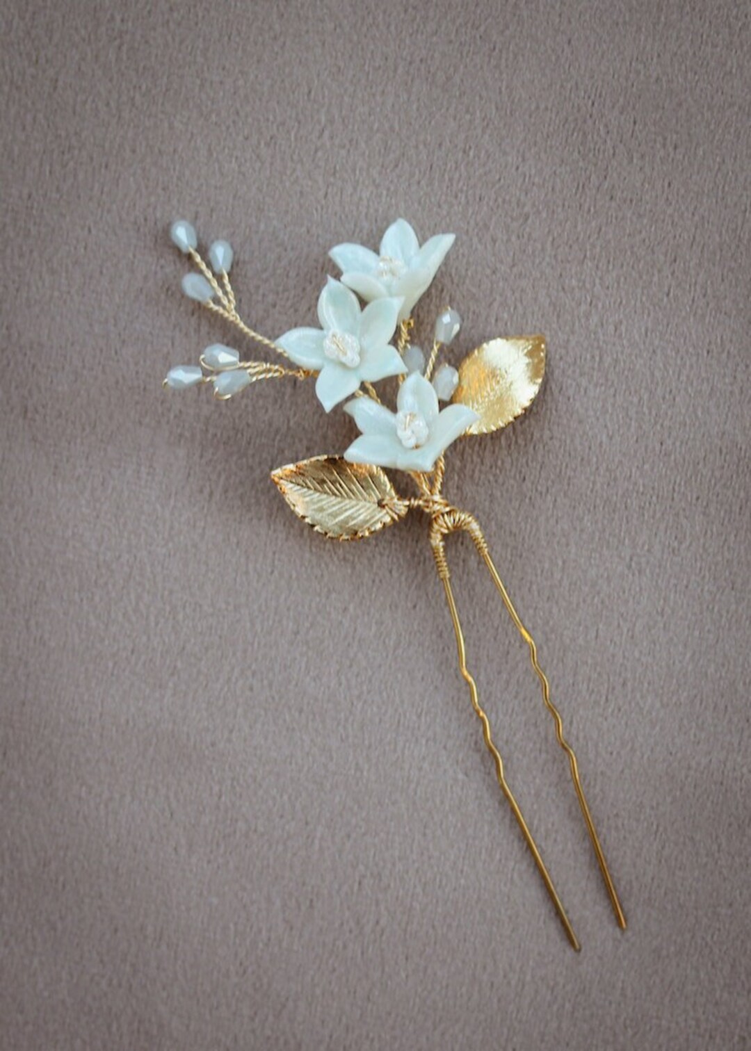 WILDFLOWER | Blue Bridal Hair Pin, Something Blue Hair Accessories ...