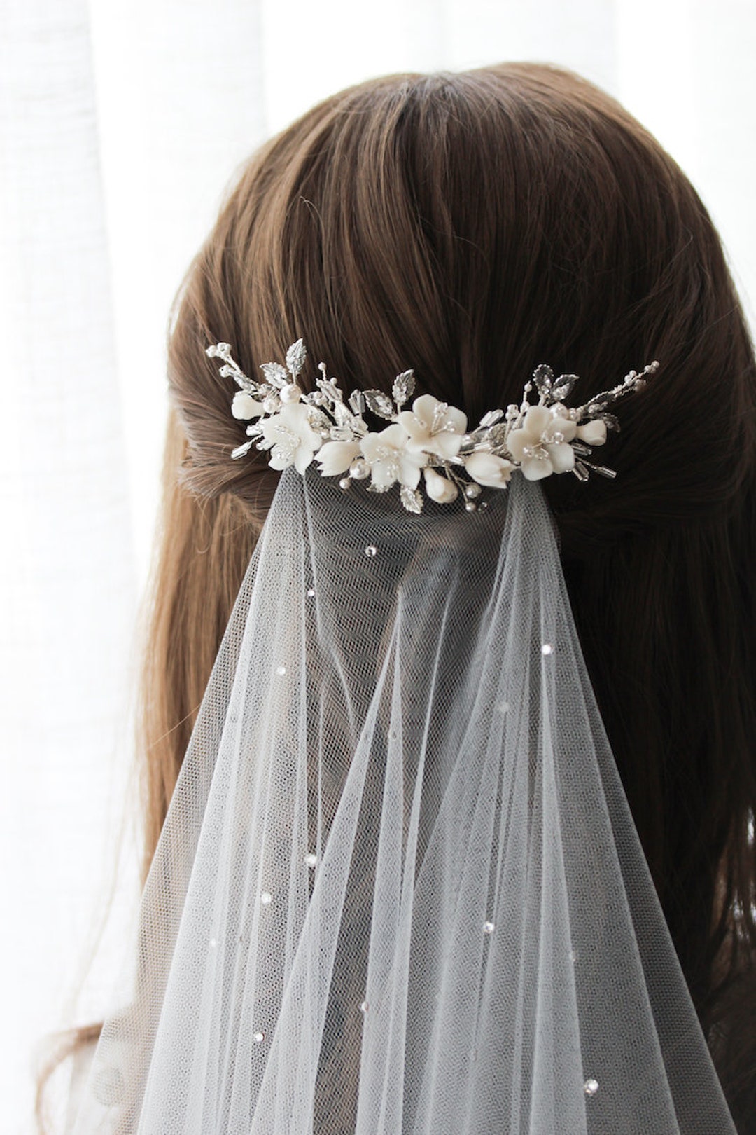GISELLA Bridal Headpiece, Crystal Bridal Hair Comb, Wedding Headpiece ...