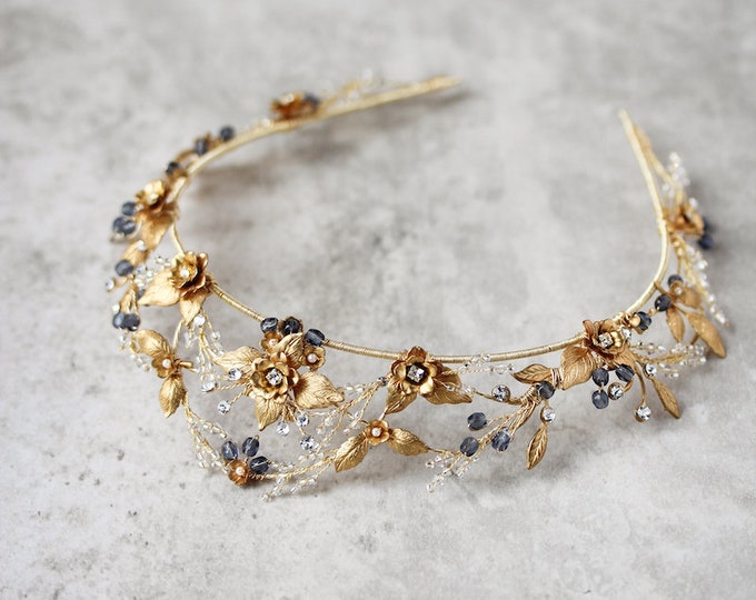 Elegant Vintage German Myrtle Wedding Crown With Myrtle Partner Brooch ...