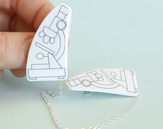Microscope Cardigan Pins - Etsy