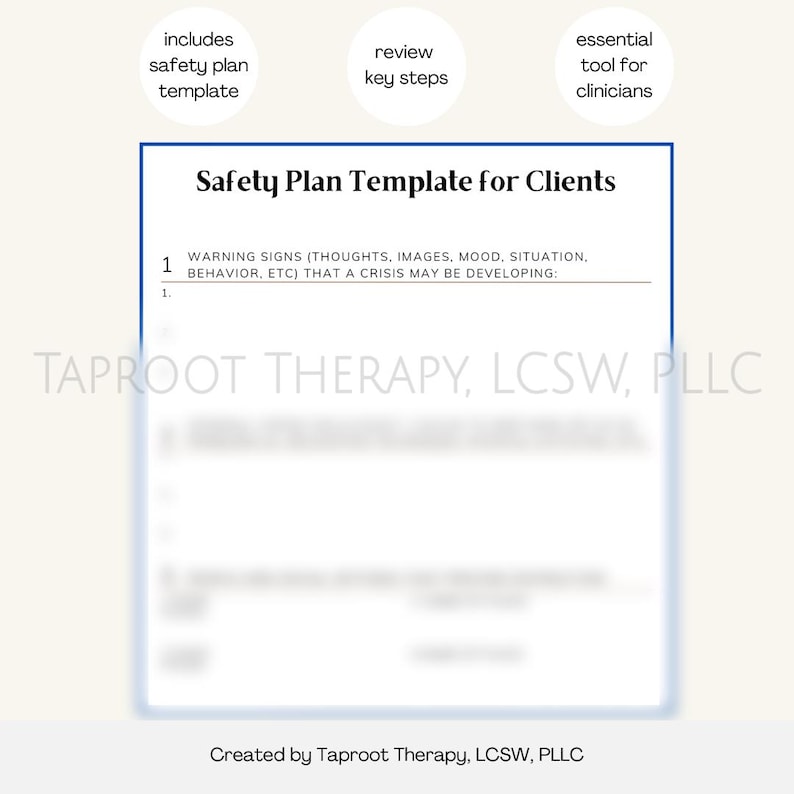 Safety Plan Template - Etsy