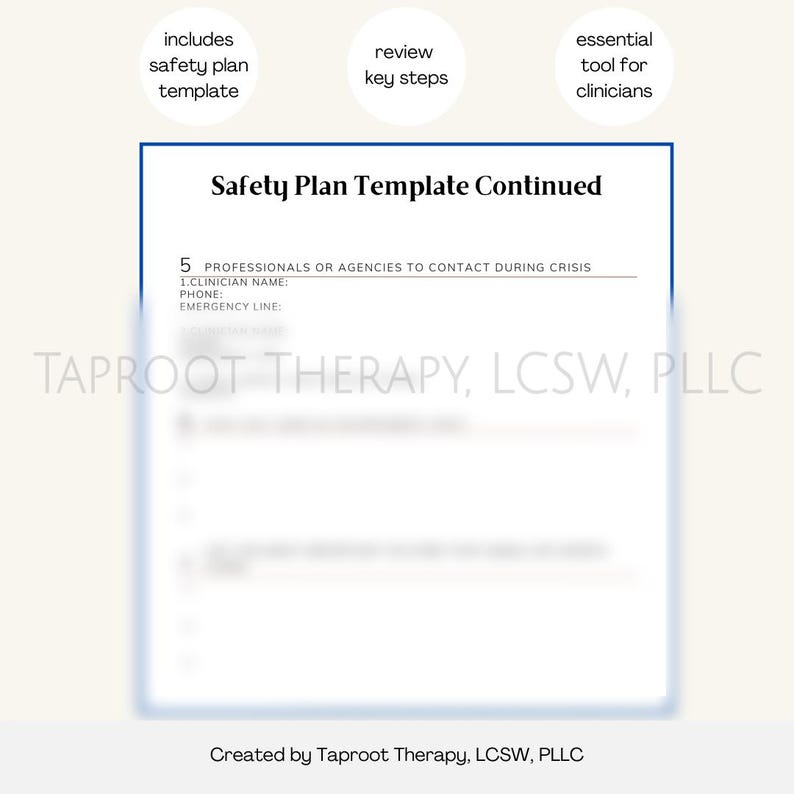 Safety Plan Template - Etsy