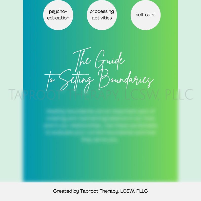 The Guide to Setting Boundaries - Etsy