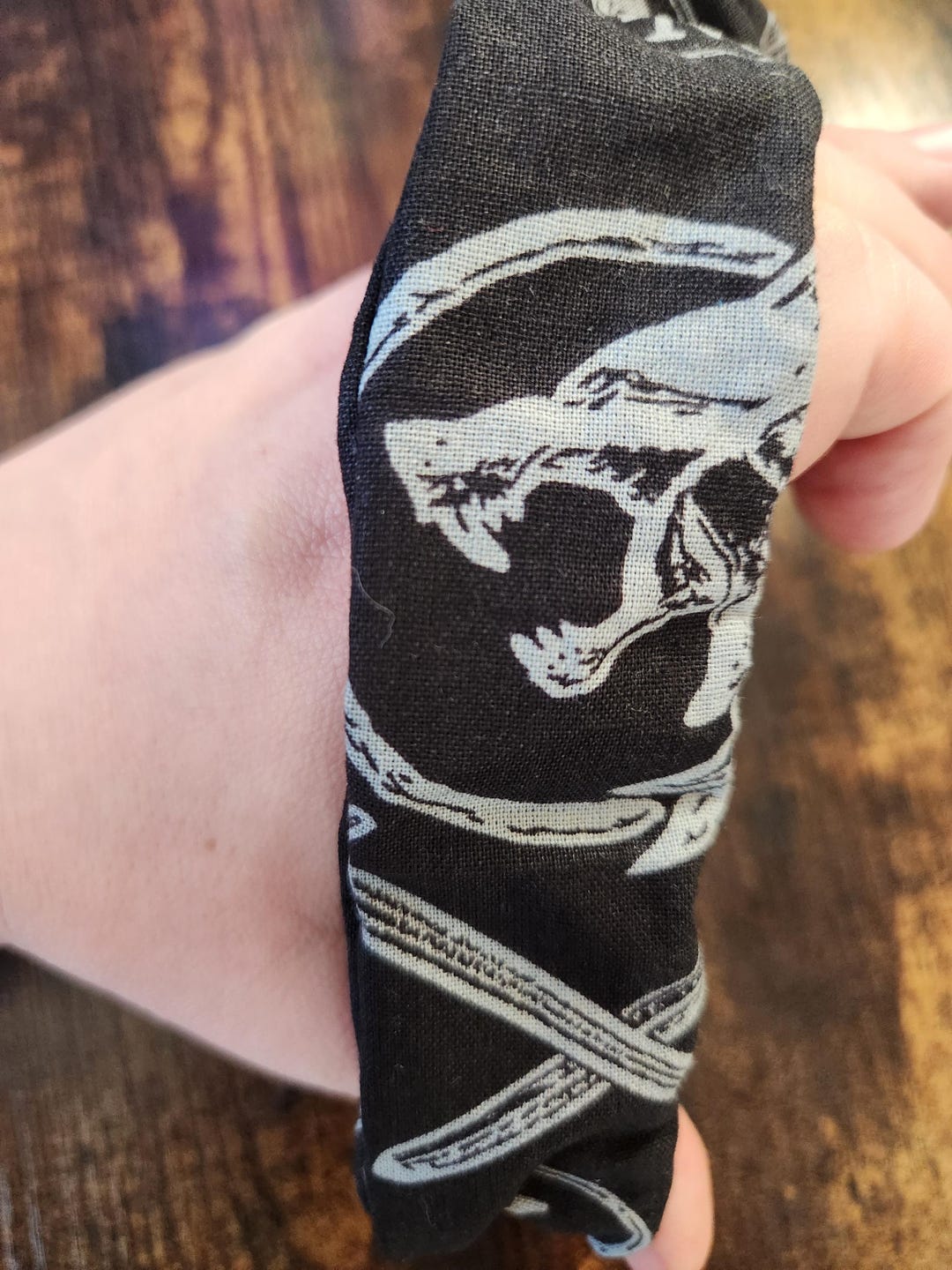 Black and Grey, the Witcher Emblem, Upcycled Cotton Fabric Scrunchie - Etsy