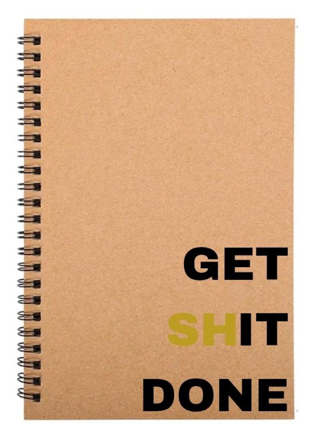 Personalised A5 Kraft Notebook | Spiral Wirebound Journal With Lined ...