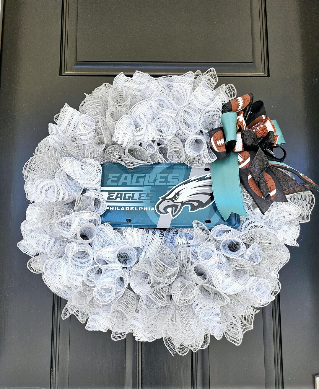 NFL Eagles Wreath, NFL Wall Décor, Philadelphia Eagles Décor, Philly ...