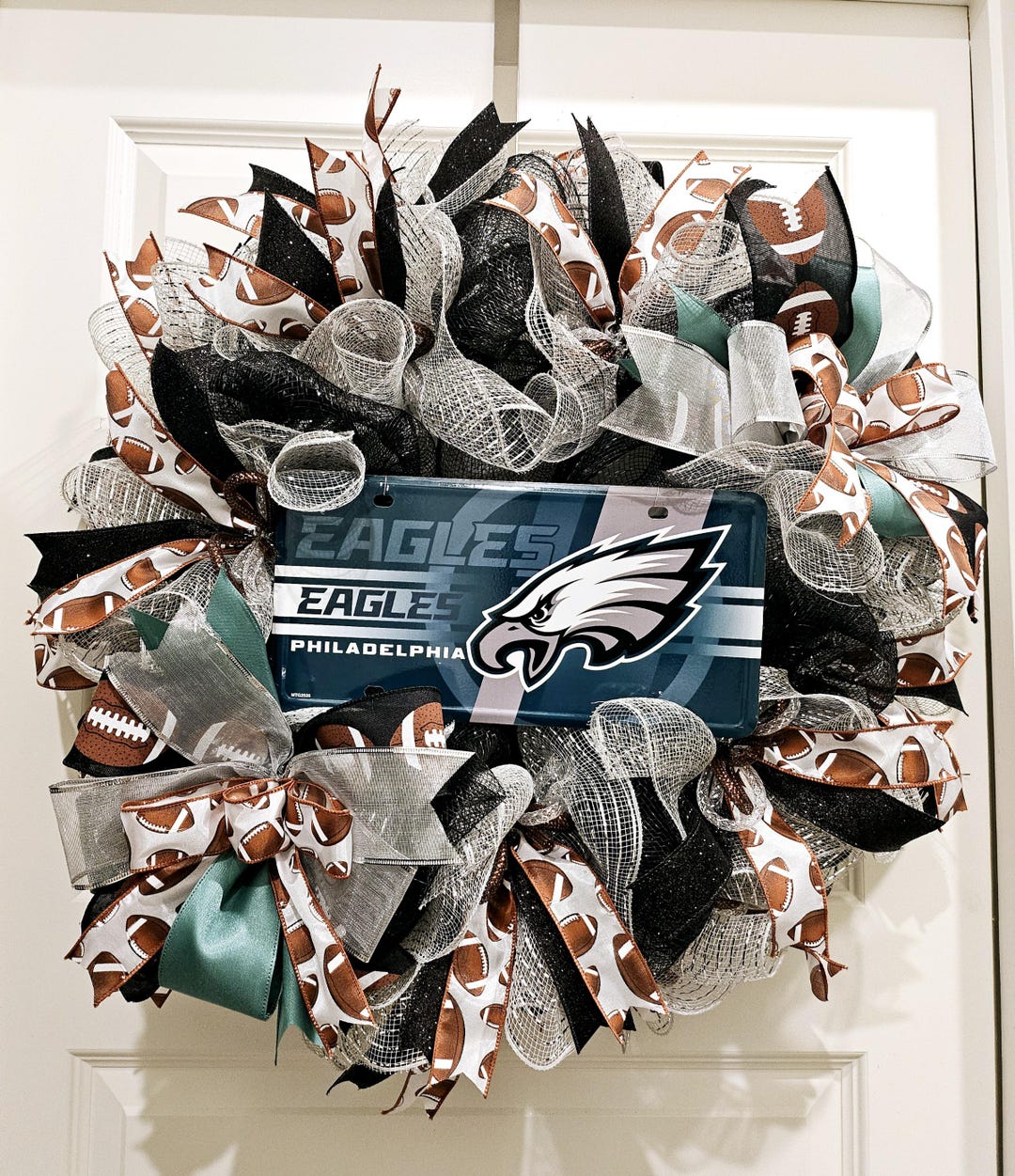 NFL Eagles Wreath, NFL Wall Décor, Philadelphia Eagles Décor, Philly ...