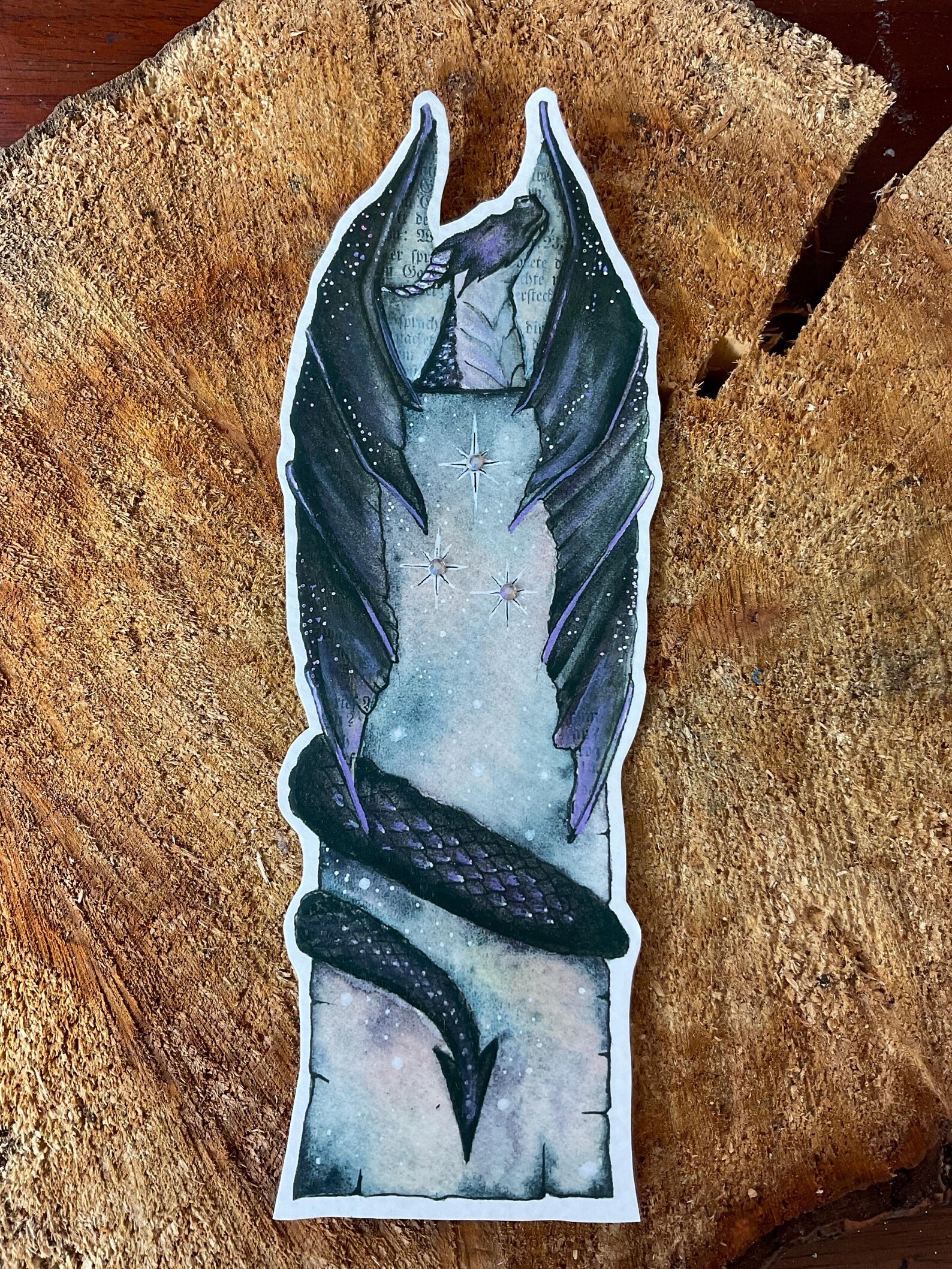 Dragon Bookmark |fourth Wing Inspired| Fantasy Bookmark - Etsy