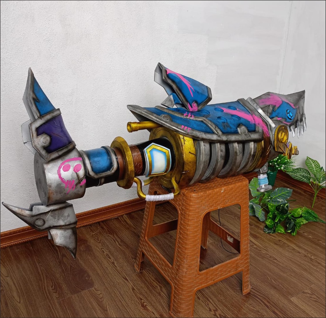 Finished Prop : Jinx Fishbones Rocket Launcher Prop - Arcane Cosplay ...