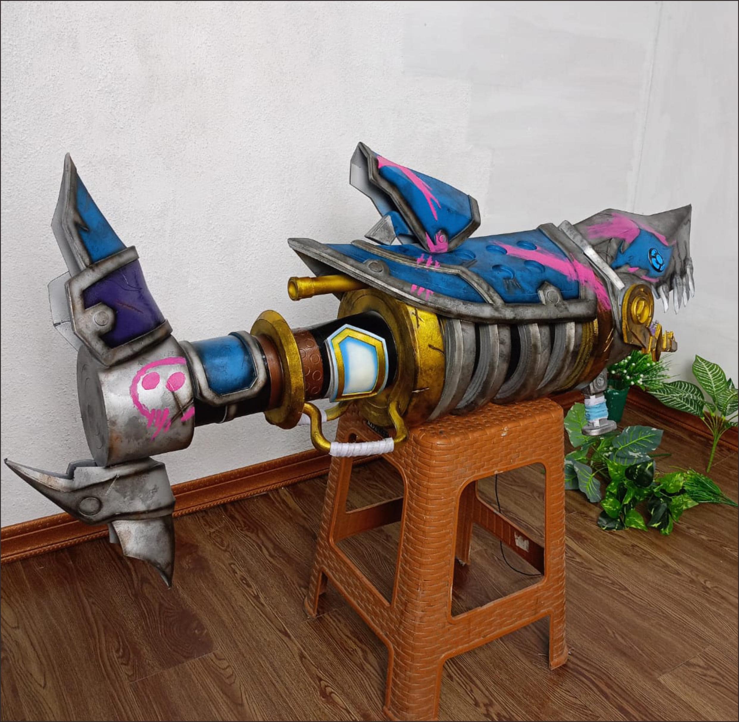 Finished Prop : Jinx Fishbones Rocket Launcher Prop - Arcane Cosplay ...
