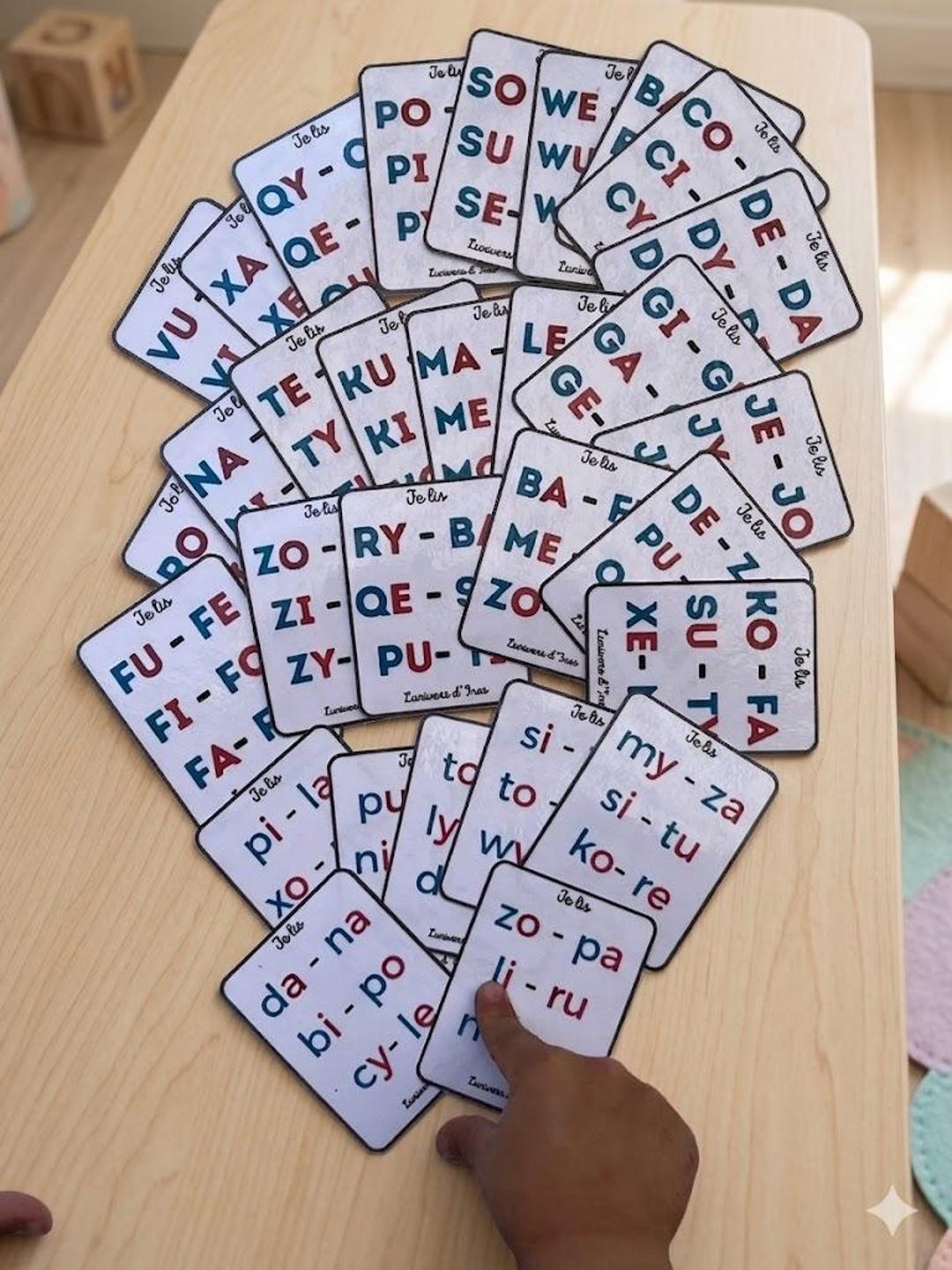 Printable PDF - 36 Montessori Syllable Cards - Learning to Read in ...