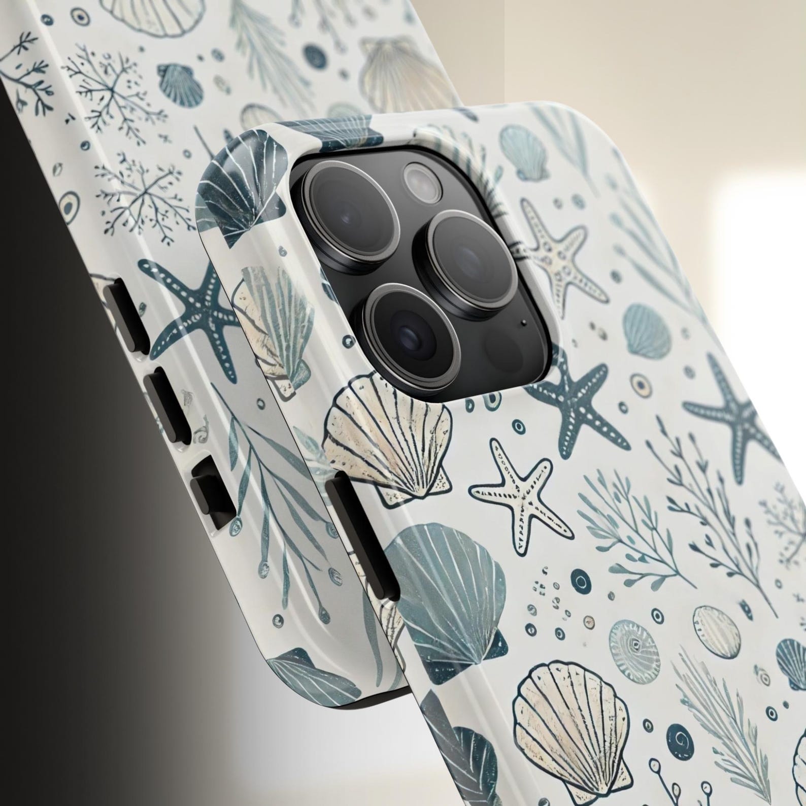 Seashell Starfish Phone Case: Coastal Beach iPhone Samsung Case - Etsy