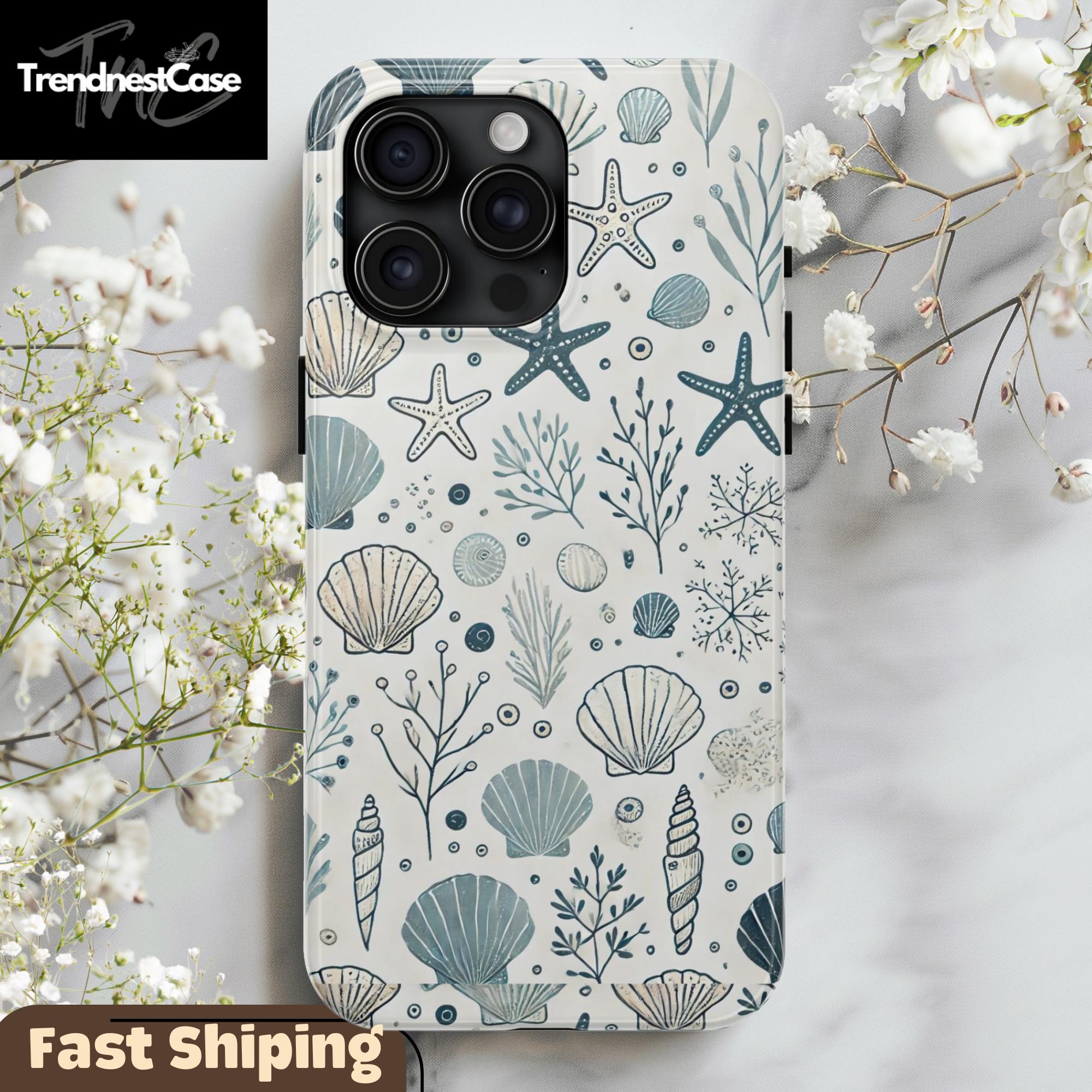 Seashell Starfish Phone Case: Coastal Beach iPhone Samsung Case - Etsy