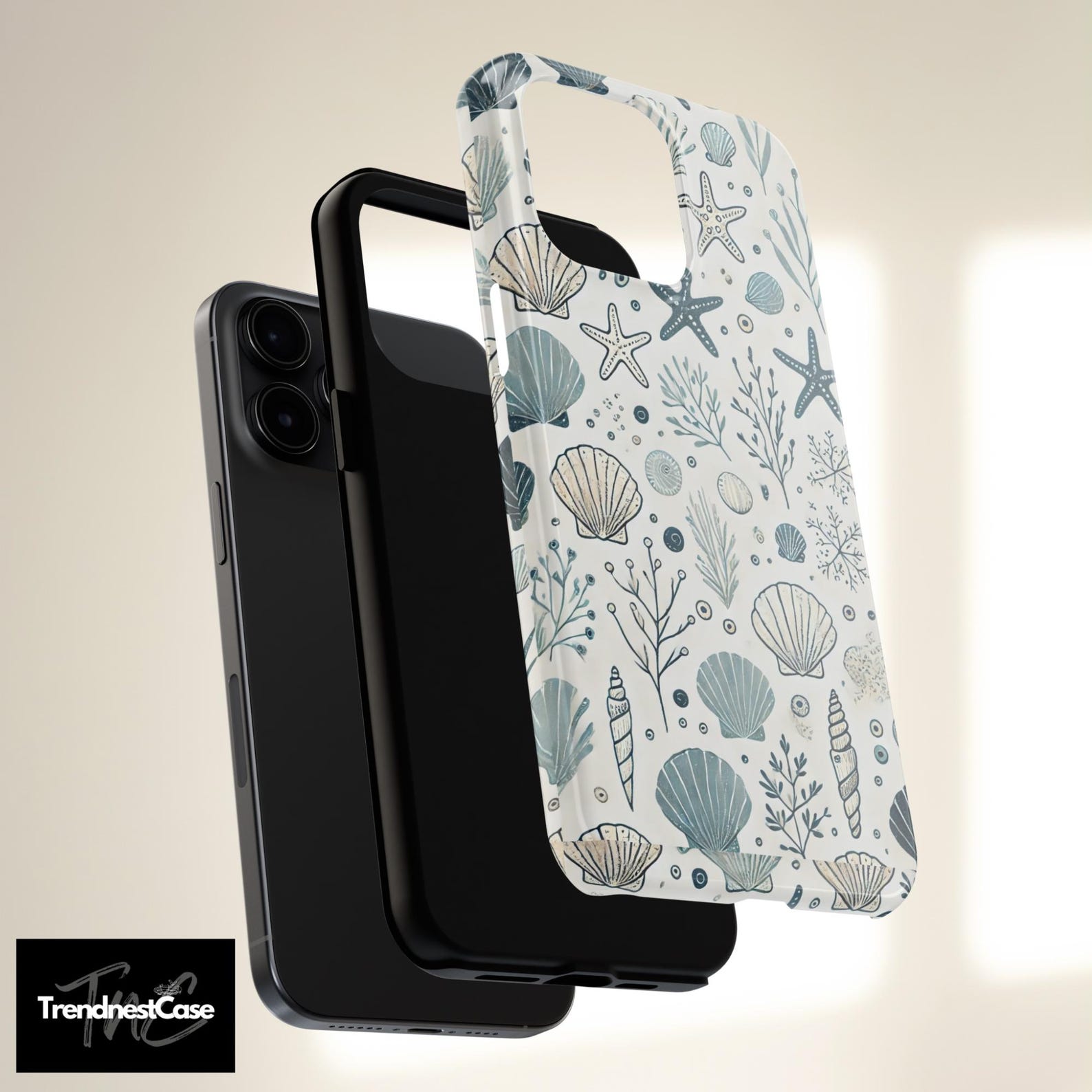Seashell Starfish Phone Case: Coastal Beach iPhone Samsung Case - Etsy