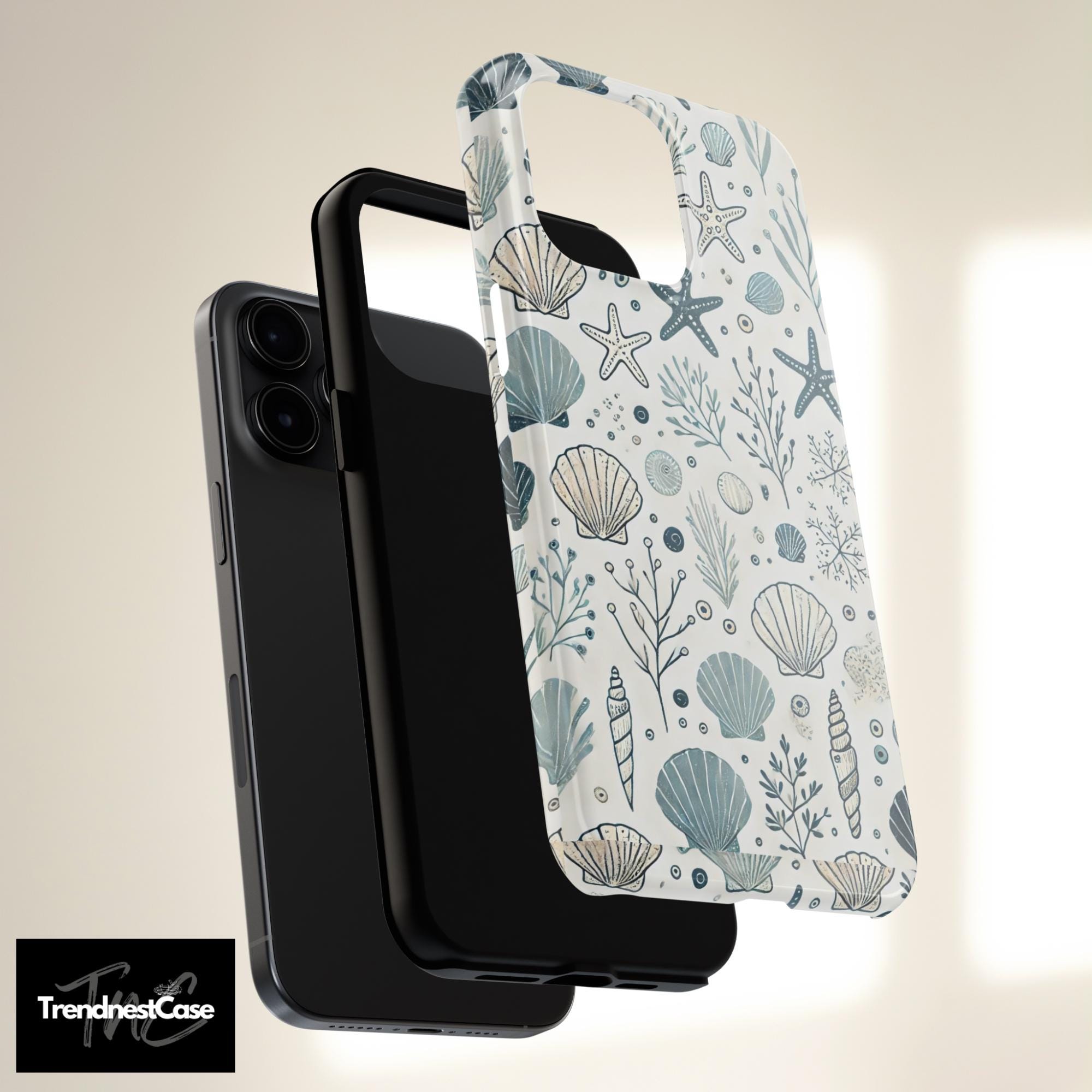 Seashell Starfish Phone Case: Coastal Beach iPhone Samsung Case - Etsy