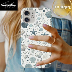 Seashell Starfish Phone Case: Coastal Beach iPhone Samsung Case - Etsy