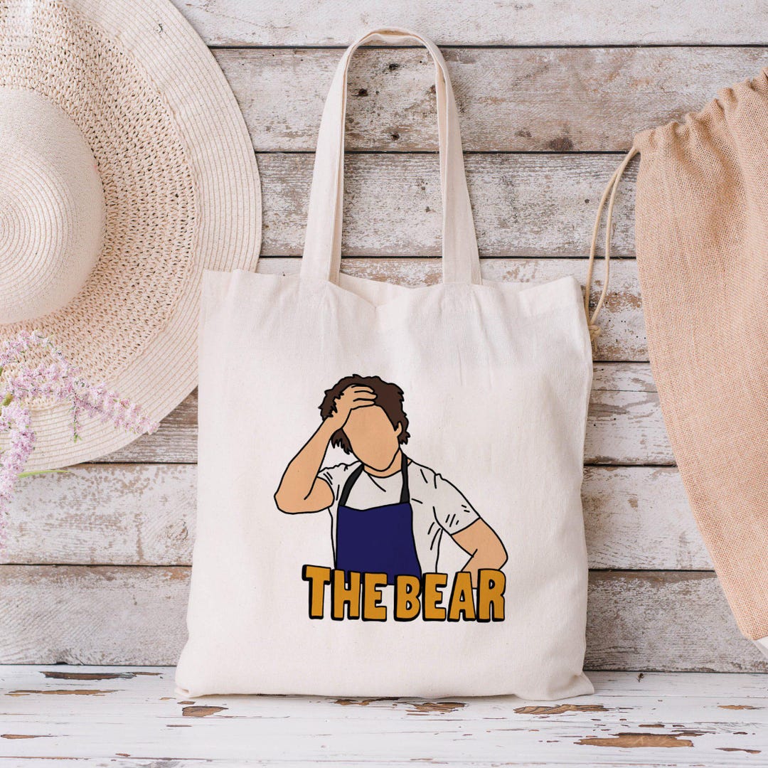 The Bear TV Show, Bear TV Merch, Bear Yes Chef Gift| Cotton Tote Bag ...