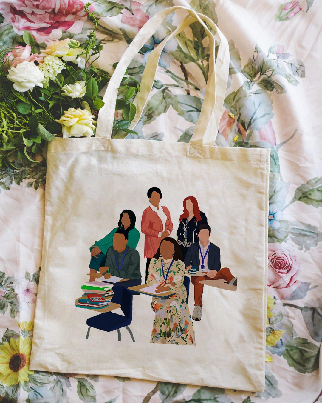 Abbott Elementary Cast Cotton Tote Bag - TV Show Fan Gift - Etsy