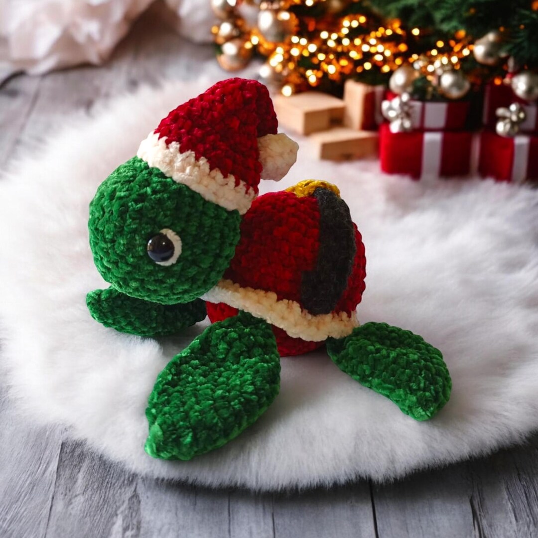 Santa Claus Turtle Crochet Pattern｜christmas Turtle Amigurumi｜christmas ...