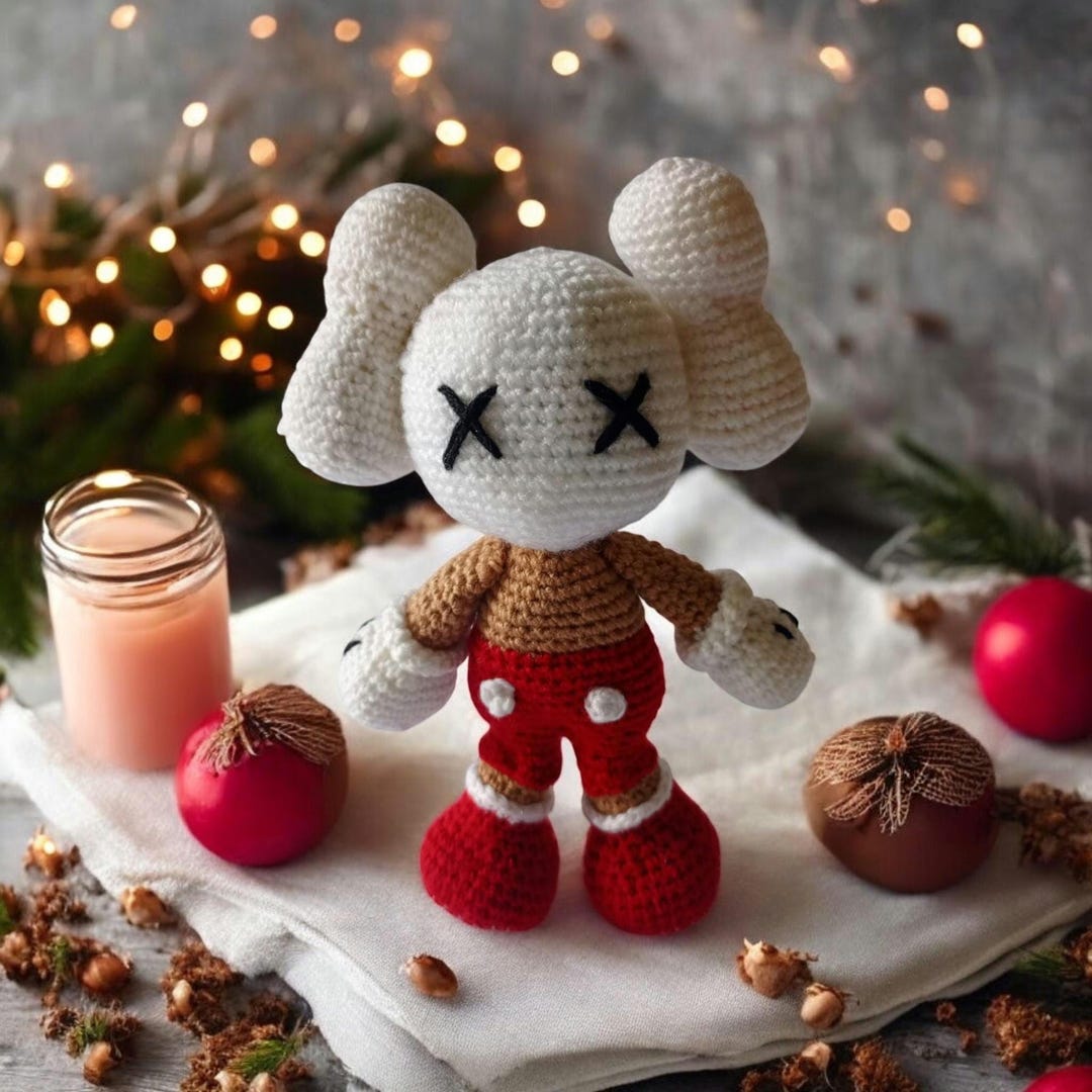 Christmas Kaws Crochet Pattern｜kaws Amigurumi ｜crochet Kaws Pattern ...