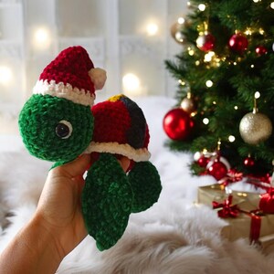 Santa Claus Turtle Crochet Pattern｜christmas Turtle Amigurumi｜christmas ...