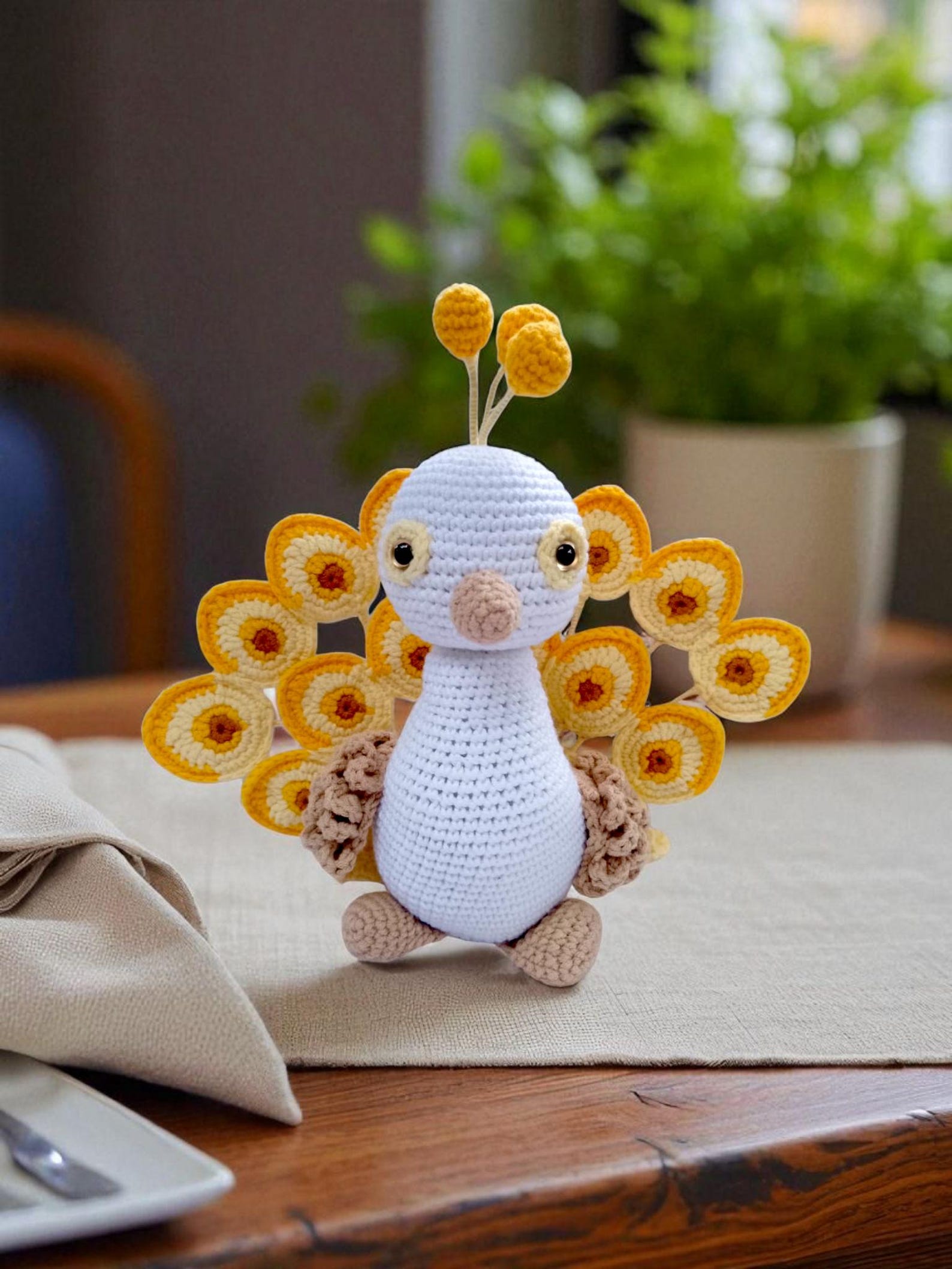 Peacock Crochet Pattern: Elegant Bird Amigurumi (PDF Download) - Etsy