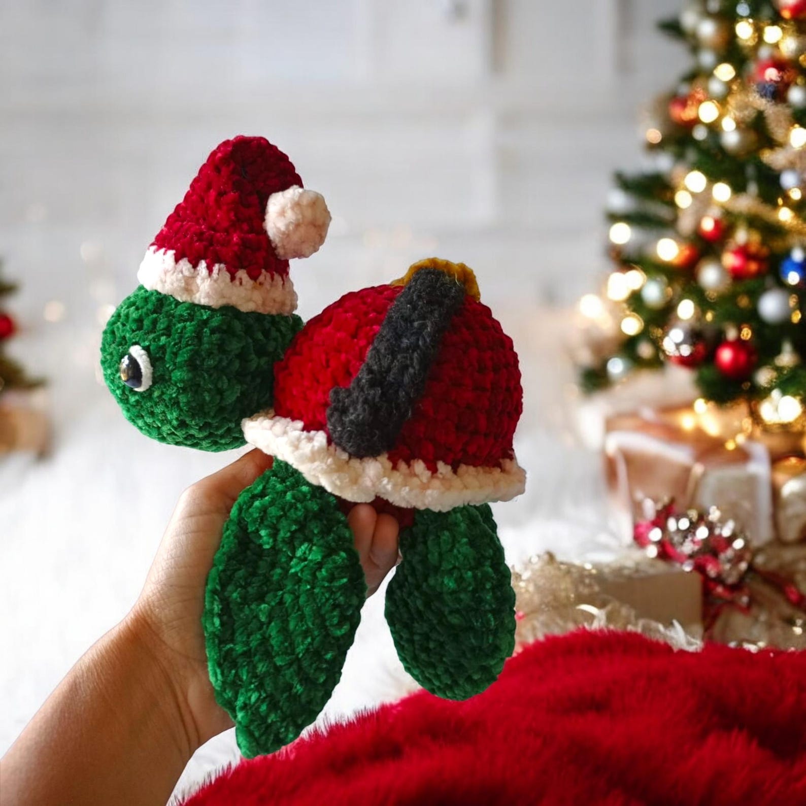 Santa Turtle Crochet Pattern: Christmas Amigurumi (PDF Pattern) - Etsy
