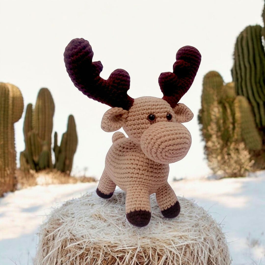 Moose Crochet Pattern｜moose Pattern｜amigurumi Moose｜reindeer Crochet ...