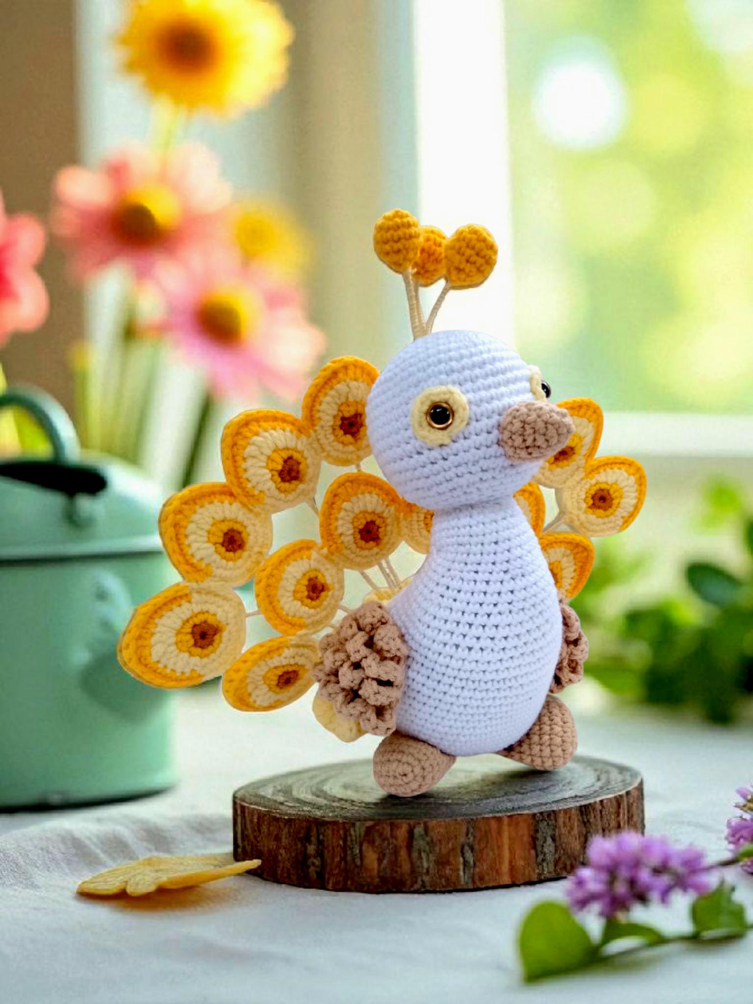 Peacock Crochet Pattern: Elegant Bird Amigurumi (PDF Download) - Etsy