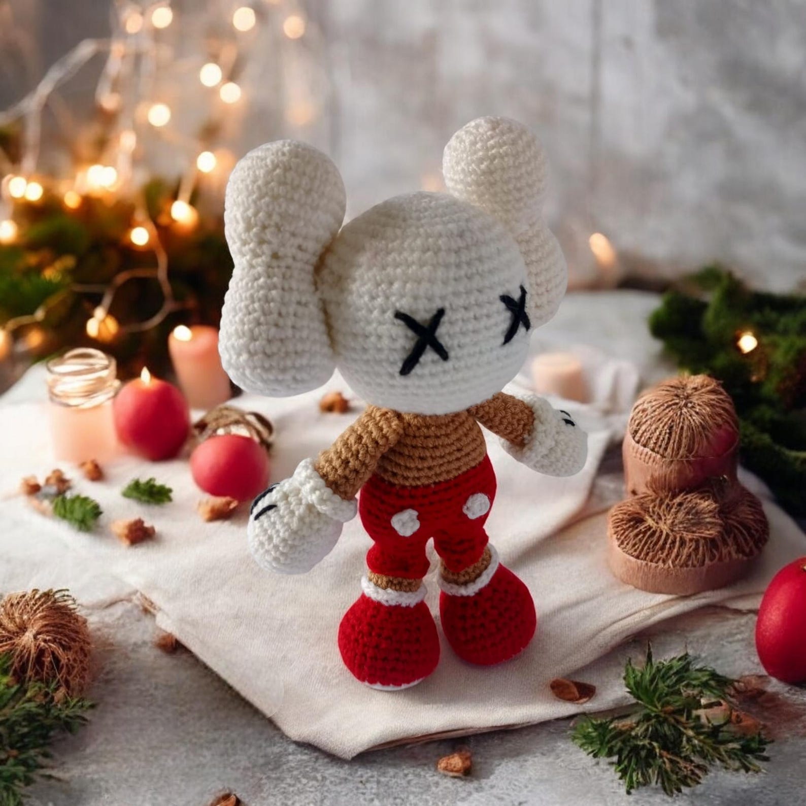 Christmas Kaws Crochet Pattern｜kaws Amigurumi ｜crochet Kaws Pattern ...