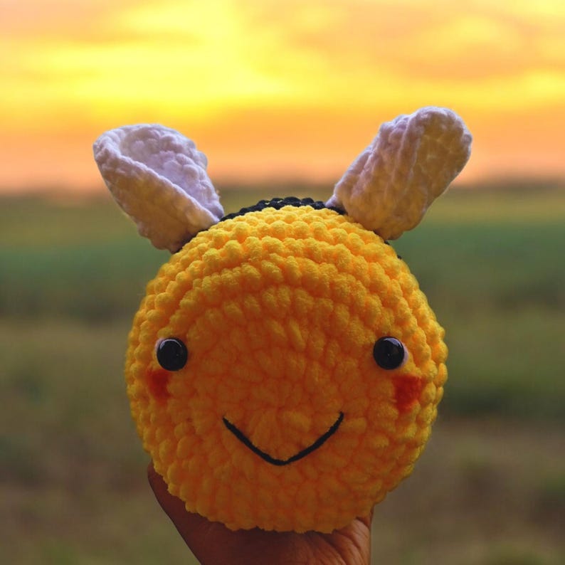 Big Bumblebee Crochet Pattern Bumblebee Amigurumi Crochet Bee Pattern Bumblebee Plushie Pdf ...