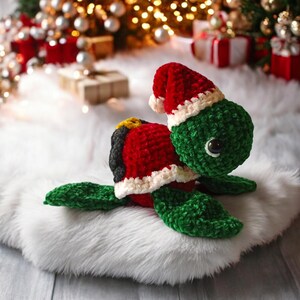 Santa Claus Turtle Crochet Pattern｜christmas Turtle Amigurumi｜christmas ...