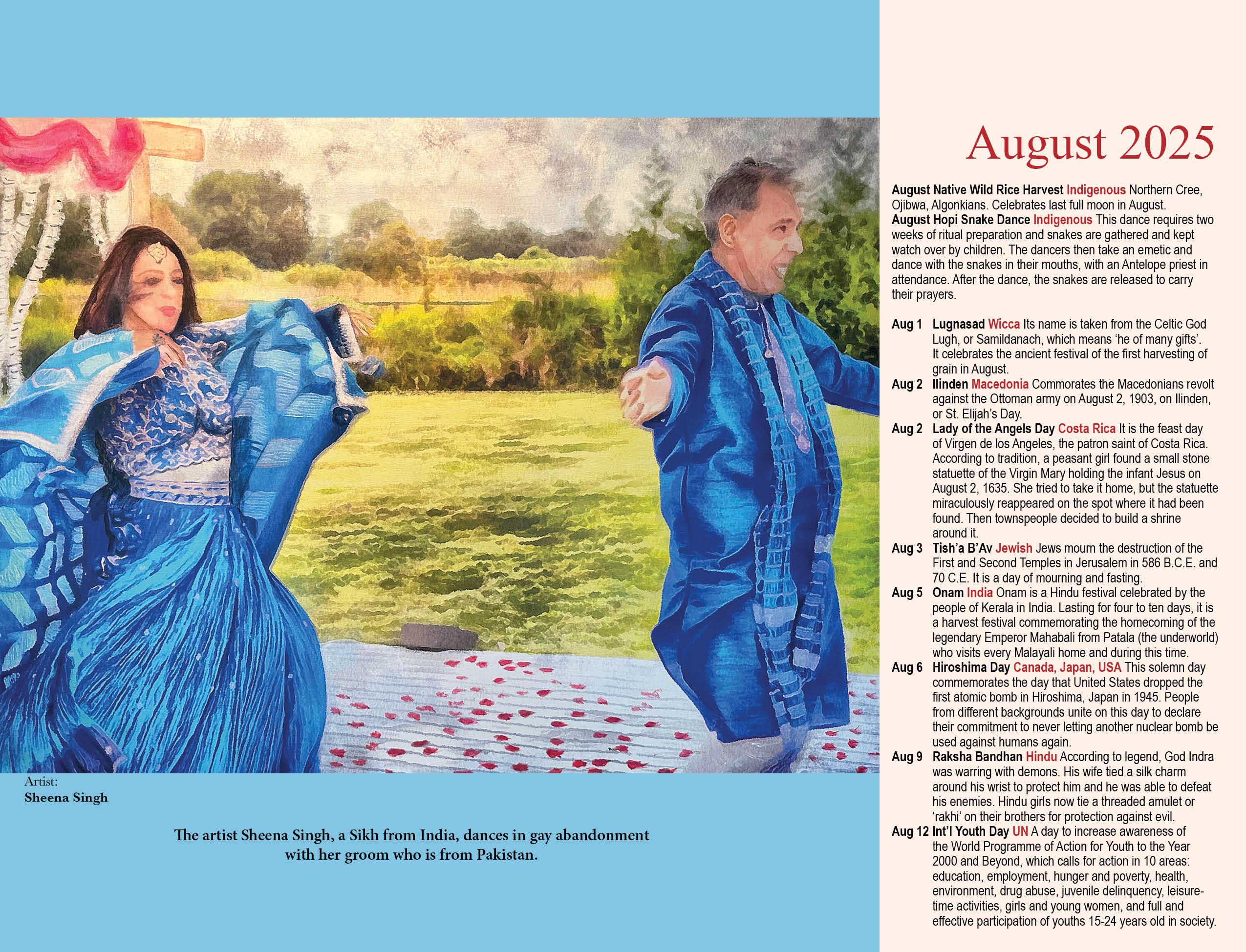 2025 Multicultural Calendar With Religious and Cultural Holidays ...