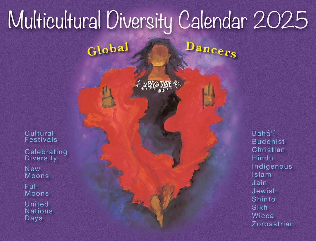2025 Multicultural Calendar With Religious and Cultural Holidays ...
