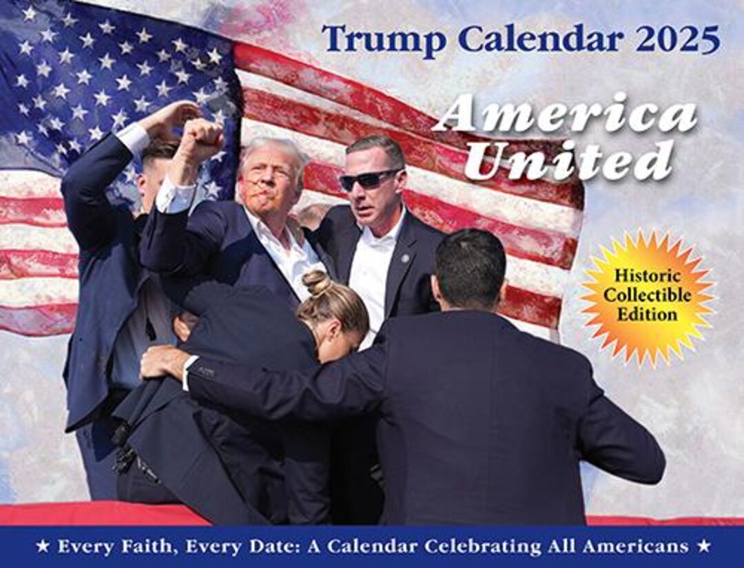 Donald Trump Historical Calendar 2025 President Trump America United ...