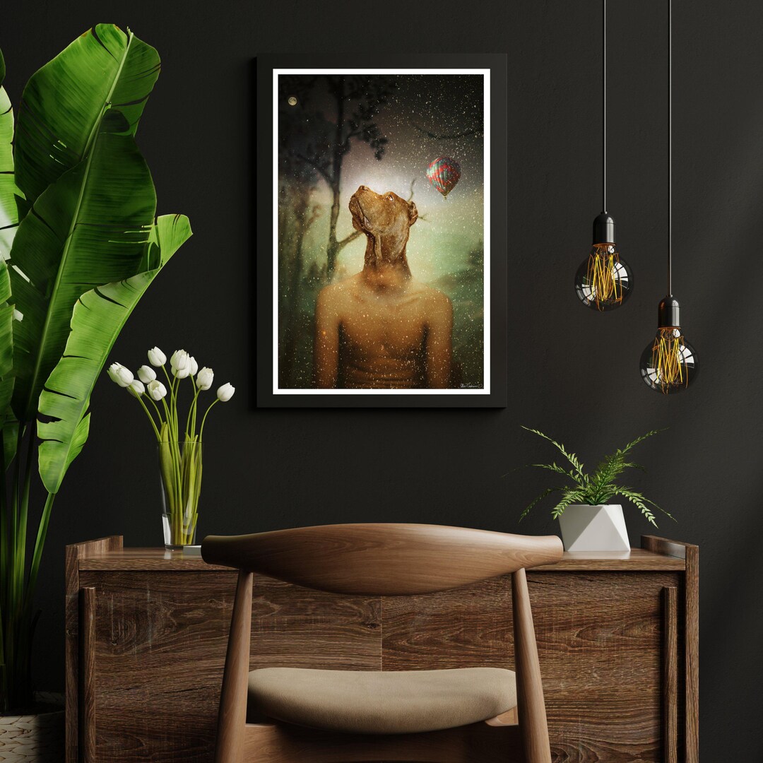 Surreal Dog-human Spacecore Art | Aesthetic Dark Dreamcore | Lucid ...