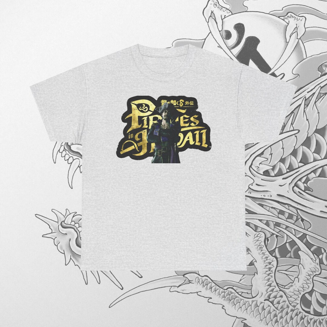 Yakuza Like a Dragon Goro Majima Pirate Unisex Heavy Cotton Tee, Yakuza ...