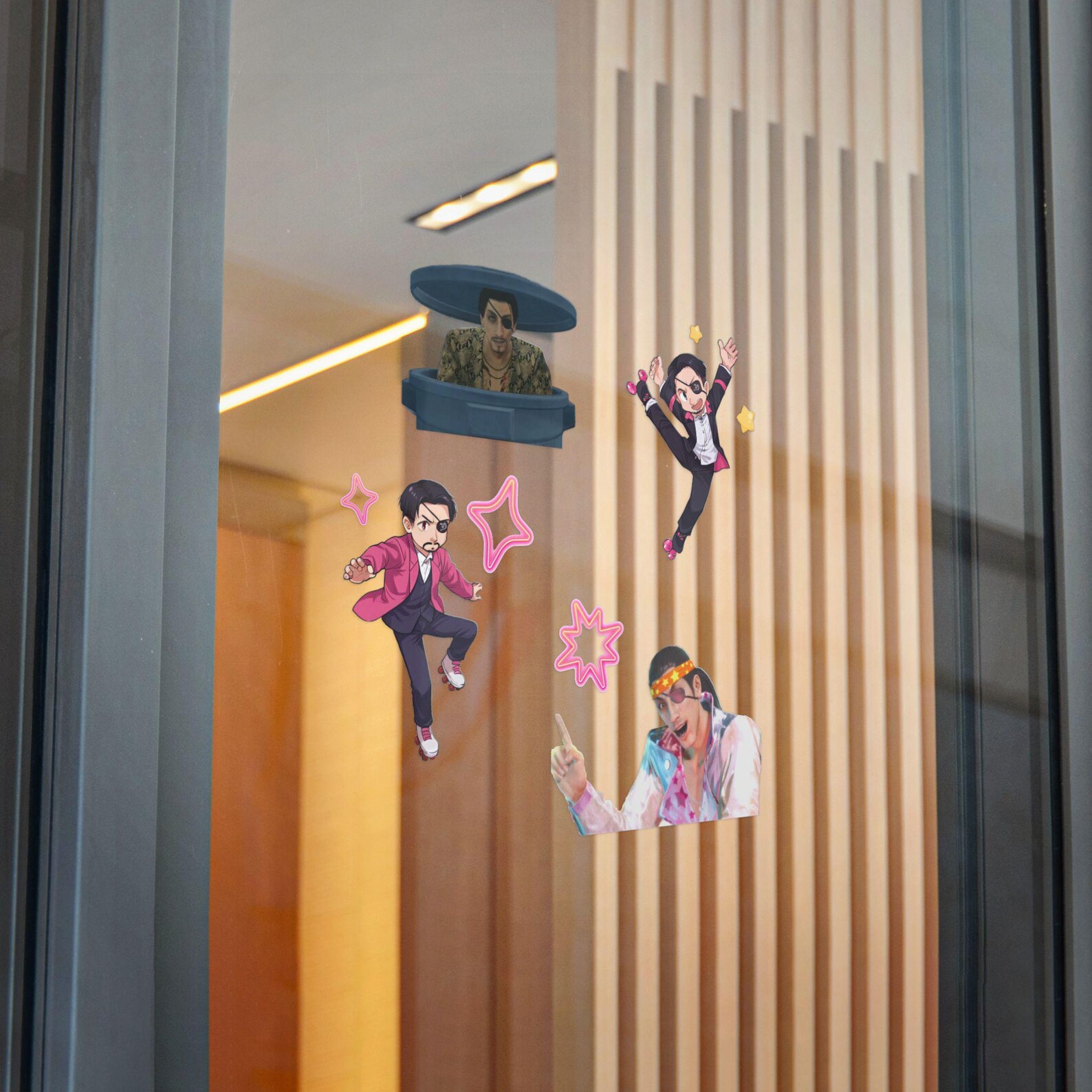 Goro Majima Die-cut Stickers Set, Yakuza Everywhere Funny Cute Sticker ...