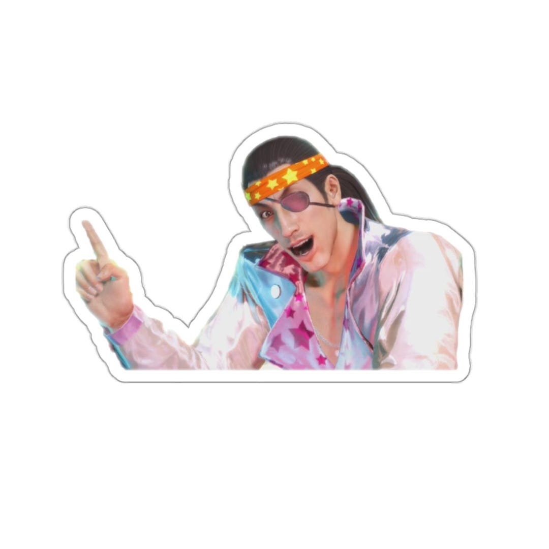 Majima Yakuza 0 Kiss-cut Stickers, Goro Majima Sticker, 24hr Cinderella ...
