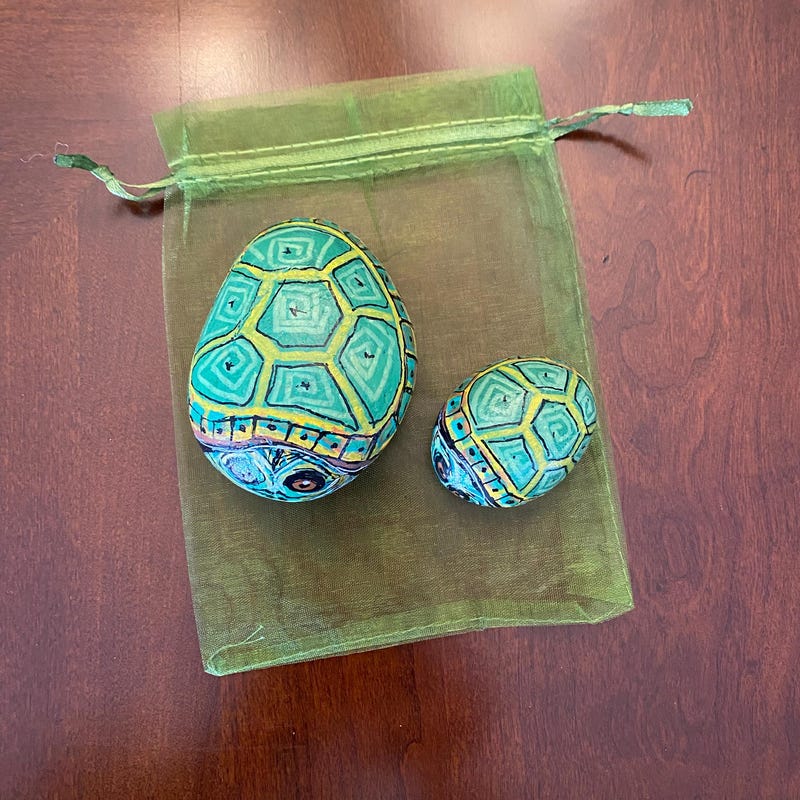 Painted Rock Turtle - Etsy
