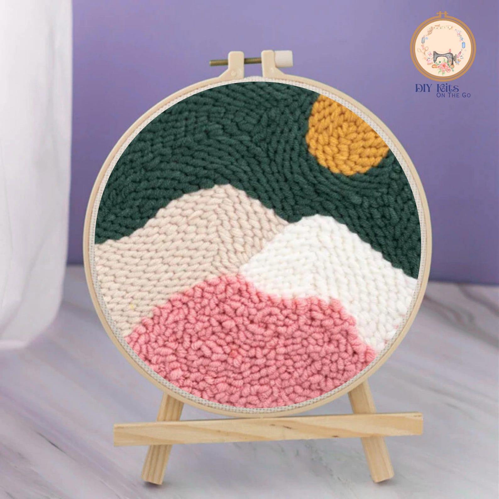 Punch Needle Embroidery Kit, Adult DIY Craft Kit, Beginner Punchneedle Set, Punch Needle ...